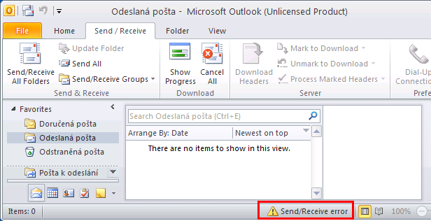 How to get an error message when messages can't be sent