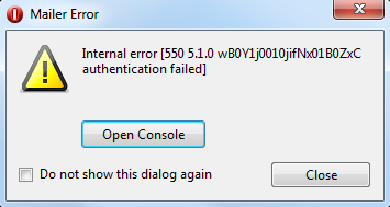 How to get an error message when messages can't be sent